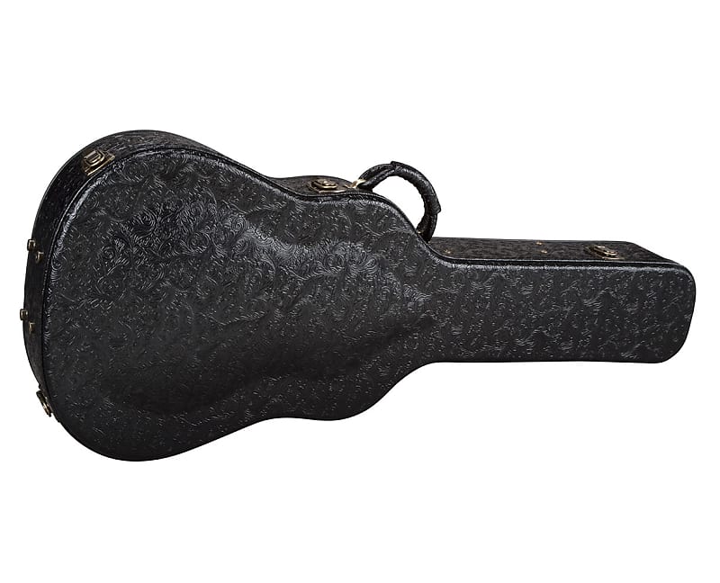 Luna Tooled Leather Hard Case for Folk/Parlor Guitars | Reverb