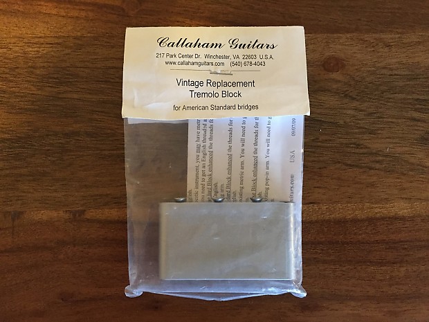 Callaham Guitars Vintage Replacement Tremolo Block | Reverb