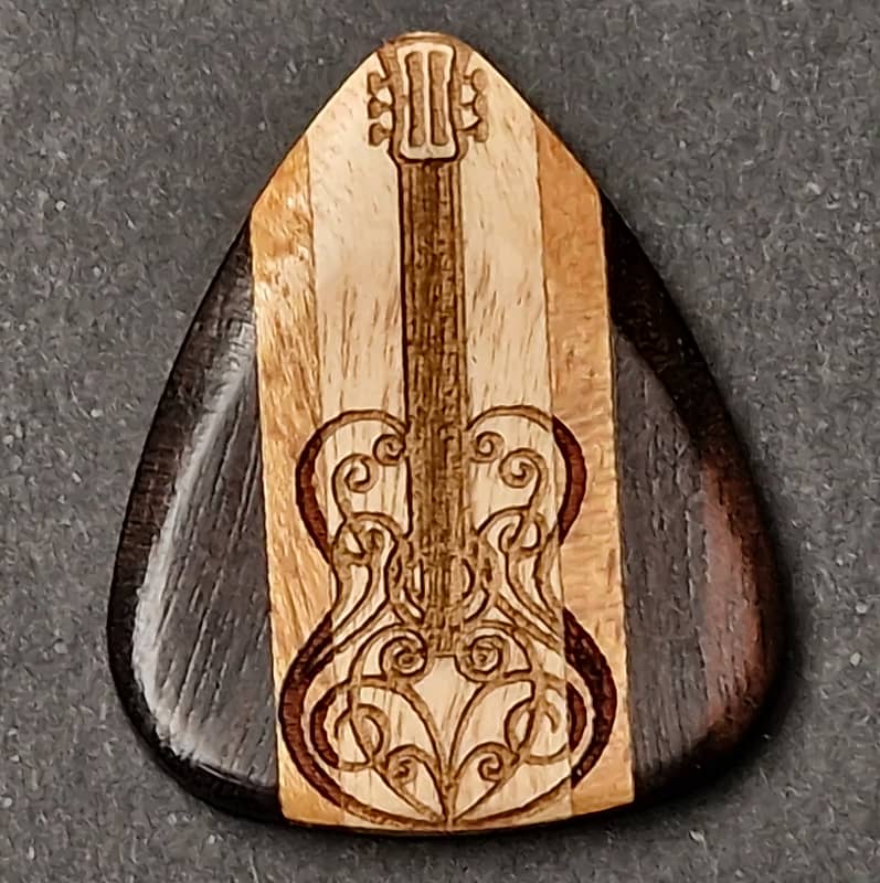 Médiator Plectre Pick guitare - 3 Bois exotiques - Guitare | Reverb