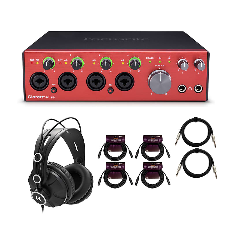 Focusrite Clarett Plus 4Pre 18 In and 8 Out Audio Interface | Reverb
