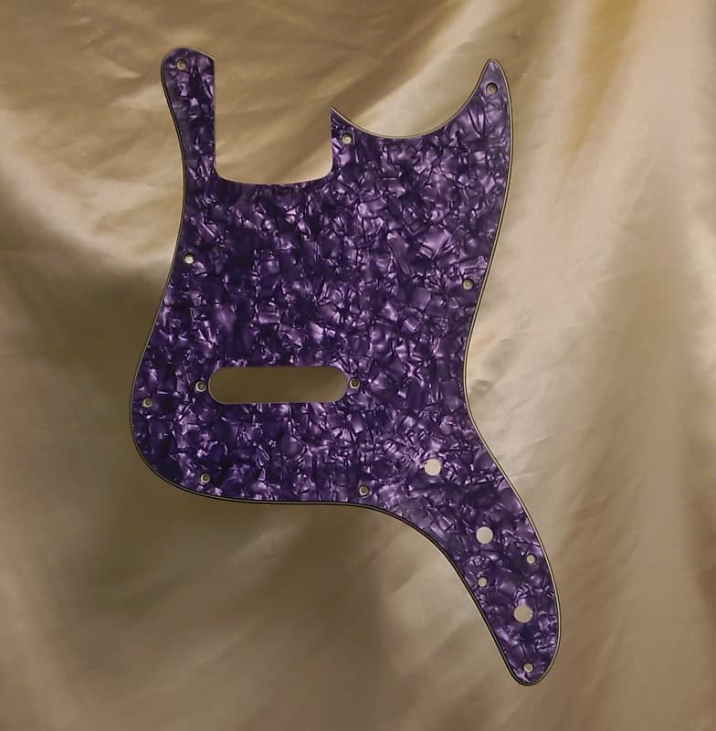 Replacement pickguard for Squier Bronco Bass in pearloid | Reverb