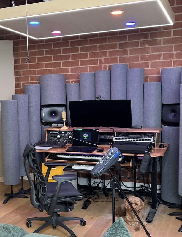 ASC Monitor Speaker Stand (Pair) - Medium Grey | Reverb