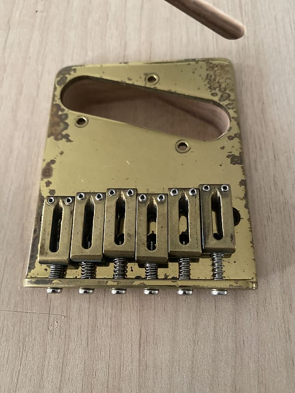 Schecter Telecaster Brass Bridge 1979 - Brass | Reverb