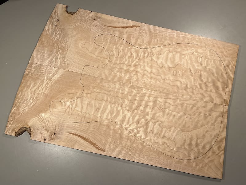 Drop Top - #8719 - 3A Grade Big Leaf Quilted Maple | Reverb