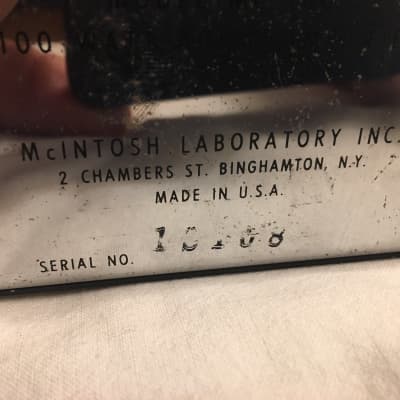 McIntosh MC100 100-Watt Mono Solid State Power Amplifier | Reverb UK