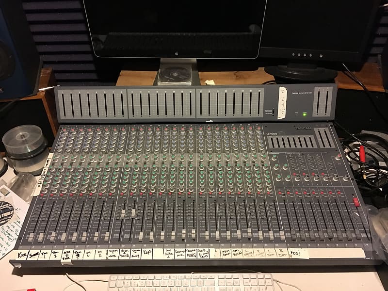TASCAM M-1600 Late 90's with MU-1624 meter bridge | Reverb