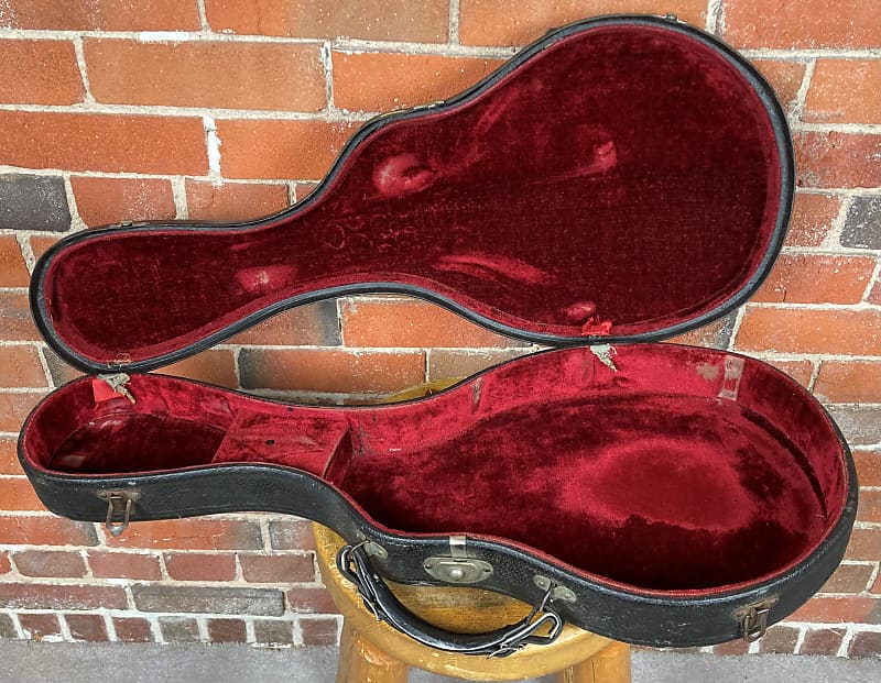 Gibson F Style Mandolin Case 1910's - Black | Reverb