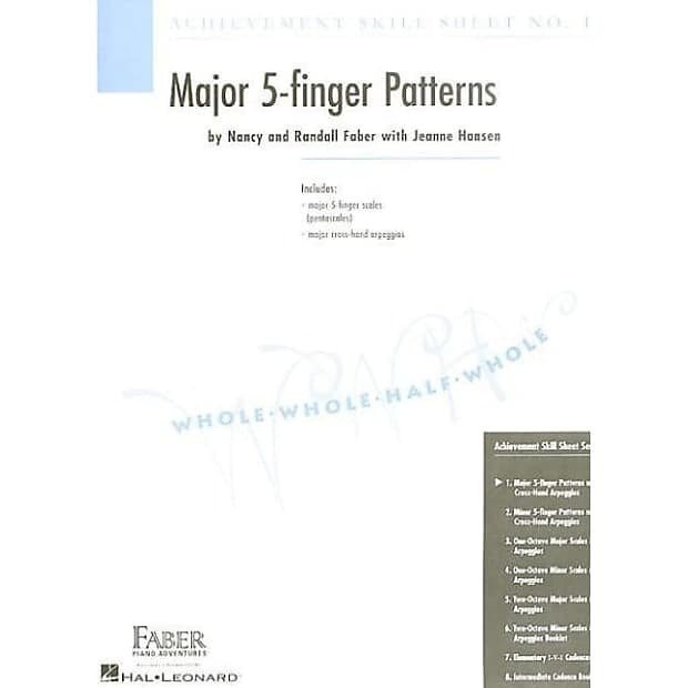 Achievement Skill Sheet No. 1: Major 5-Finger Patterns | Reverb