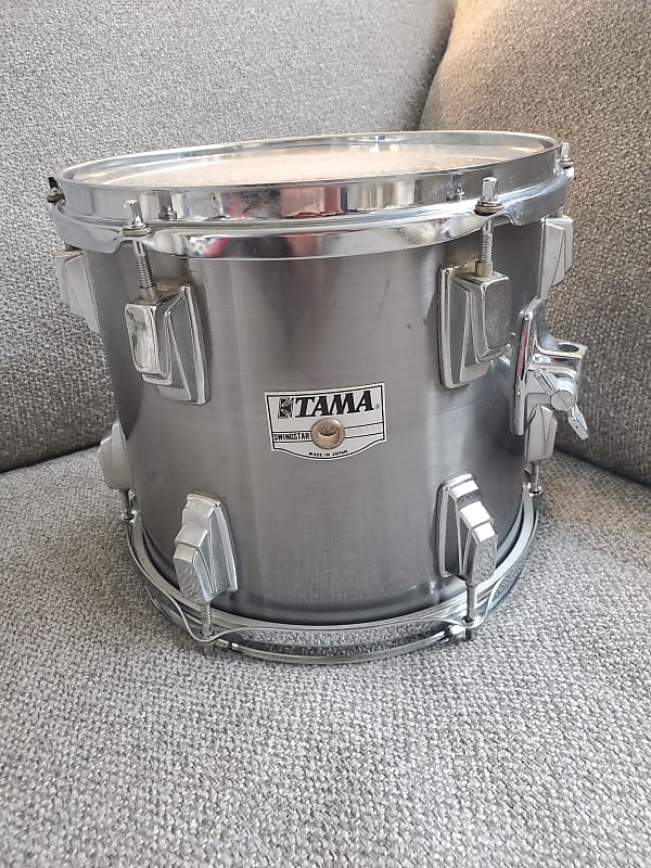 Tama swingstar 1980s - smokey chrome 10 inch tom drum | Reverb