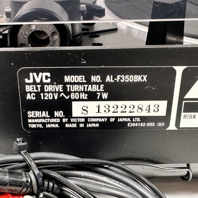 JVC AL-F350BKX Fully Automatic Belt-Drive Turntable Shure | Reverb