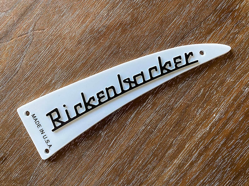 Rickenbacker 4003 truss rod cover logo white 1999 | Reverb España