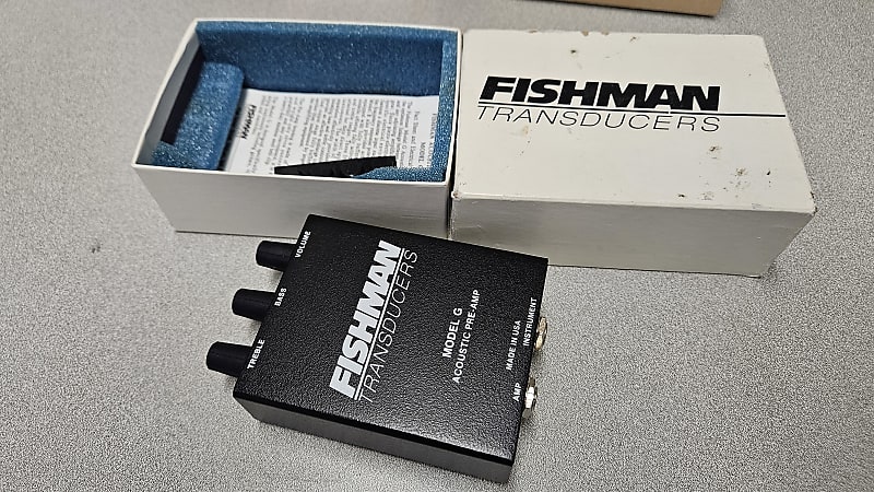 Fishman Transducers Model G Acoustic Preamp 1990s Black | Reverb