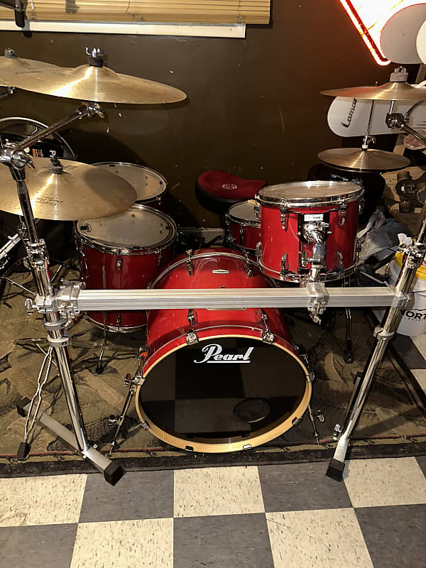 Pearl Export Custom ECX Mid 2000s - Cherry Red Lacquer | Reverb