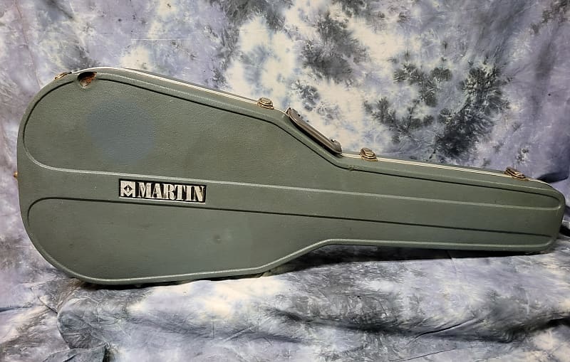 Vintage 1975 Martin Blue Hard Shell Dreadnought Acoustic | Reverb