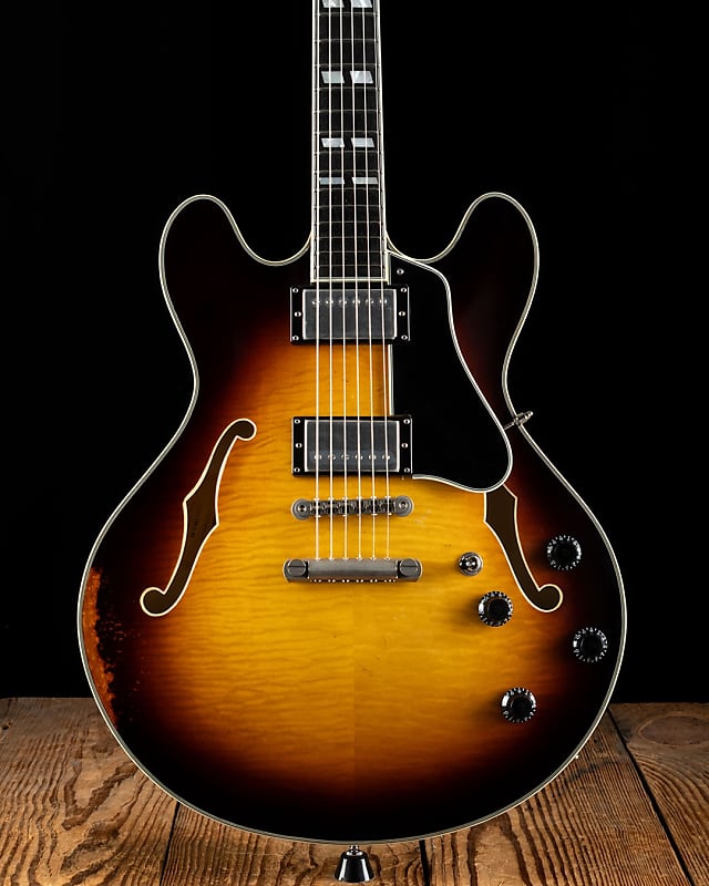 Eastman T59/v Thinline - Antique Sunburst - Free Shipping | Reverb