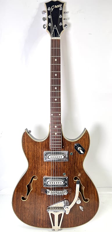 Greco 920 Semi-Hollow Body Double Cutaway 1960s - Natural | Reverb