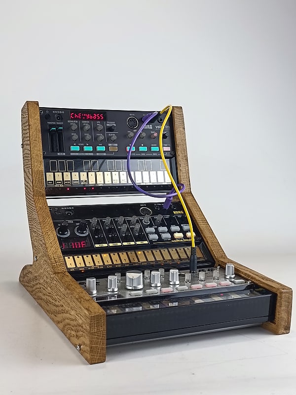 Volca Korg three mode Real Oak Wood Stand Side Wooden | Reverb UK