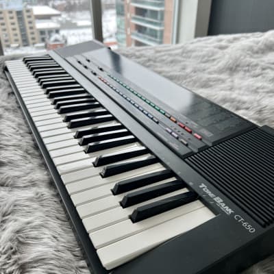 Casio ToneBank CT-650 1989 - Black, Vintage Synthesizer | Reverb
