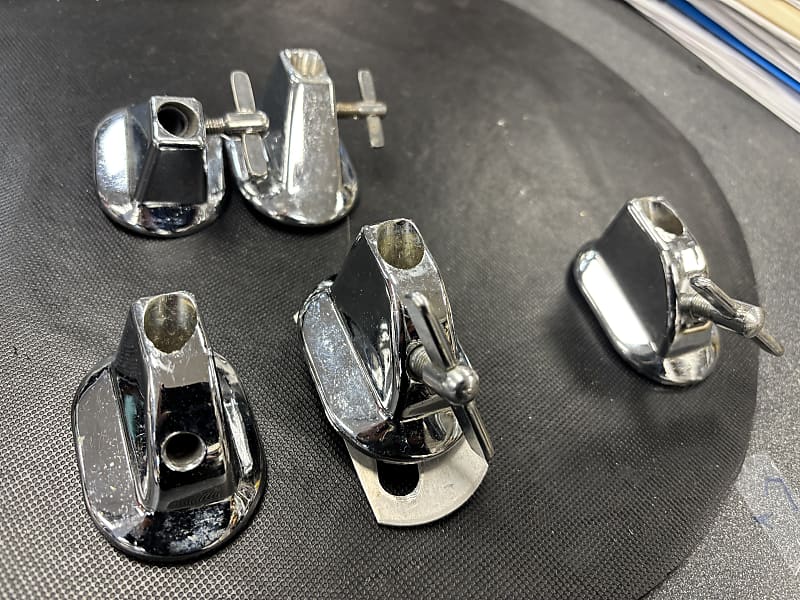 Slingerland Vintage spurs brackets (5 total) 1960's | Reverb Australia