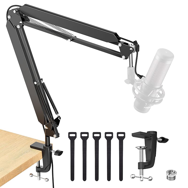 Mic Stand Desk, Microphone Boom Arm with Cable Management for | Reverb