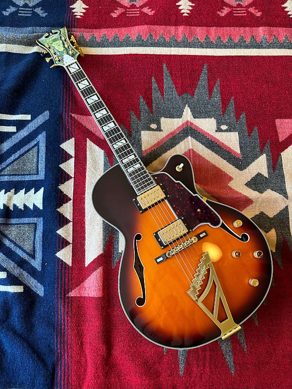 2000's D'Angelico Excel Deluxe EXS-1DH- Sunburst- MIK | Reverb