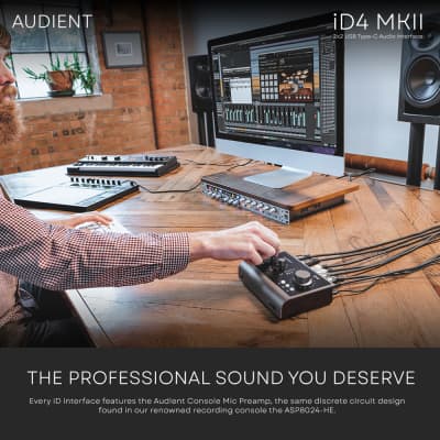 Audient iD4 MKII Desktop 2x2 USB Type-C Audio Interface w/ | Reverb