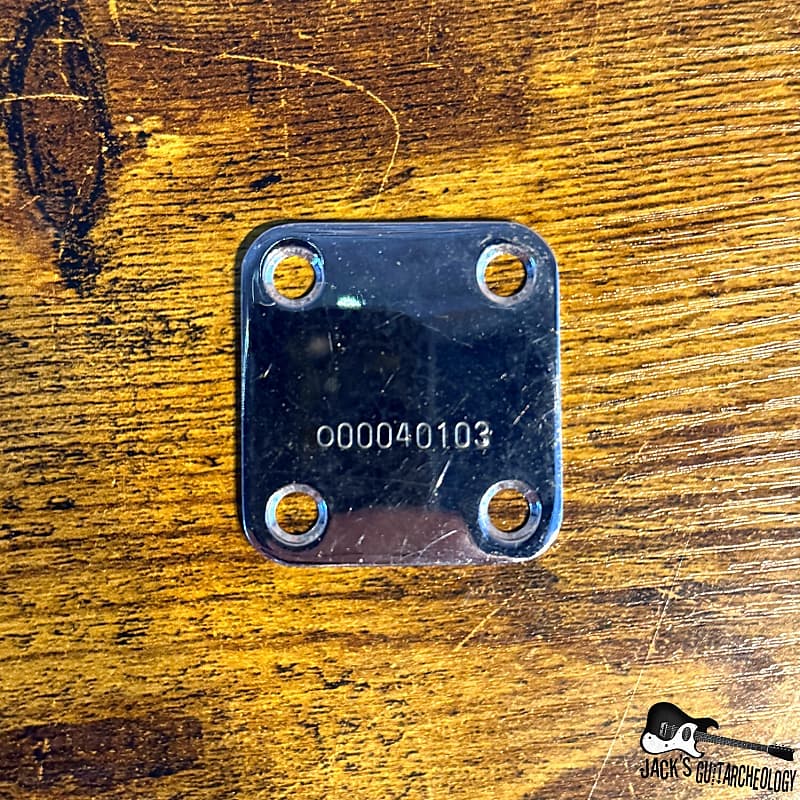 Serial'd Economy Neck Plate (2000s- Chrome) | Reverb