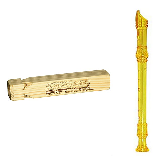 Train Whistle with Yellow Recorder | Reverb