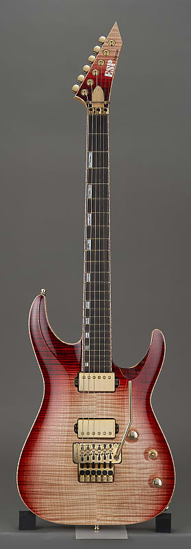 ESP 50th Anniversary Horizon Custom Shop Flame Maple - Black | Reverb