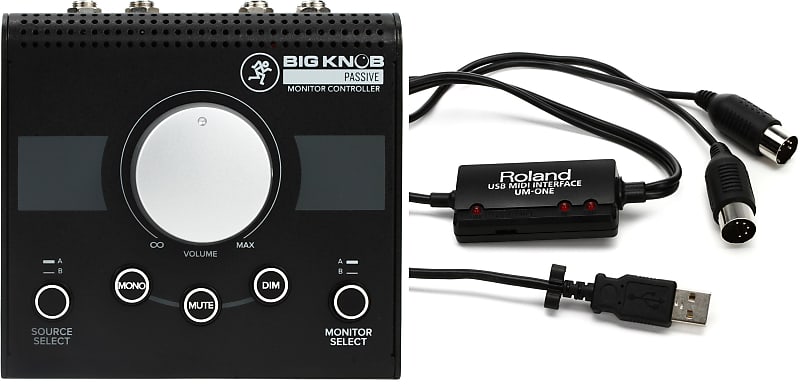 Mackie Big Knob Passive 2x2 Studio Monitor Controller Bundle | Reverb
