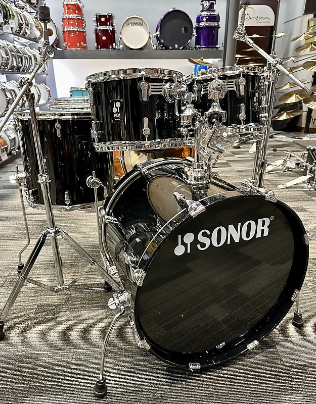 Sonor AQ1 Stage 5-Piece Drum Set PIano Black w/Hardware 2025 | Reverb
