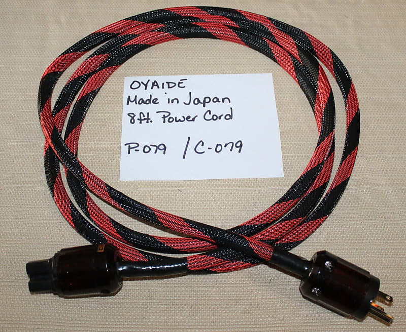 OYAIDE 8 foot Power Cord 14 AWG M.I.J P-079/C-079 Nice Power | Reverb