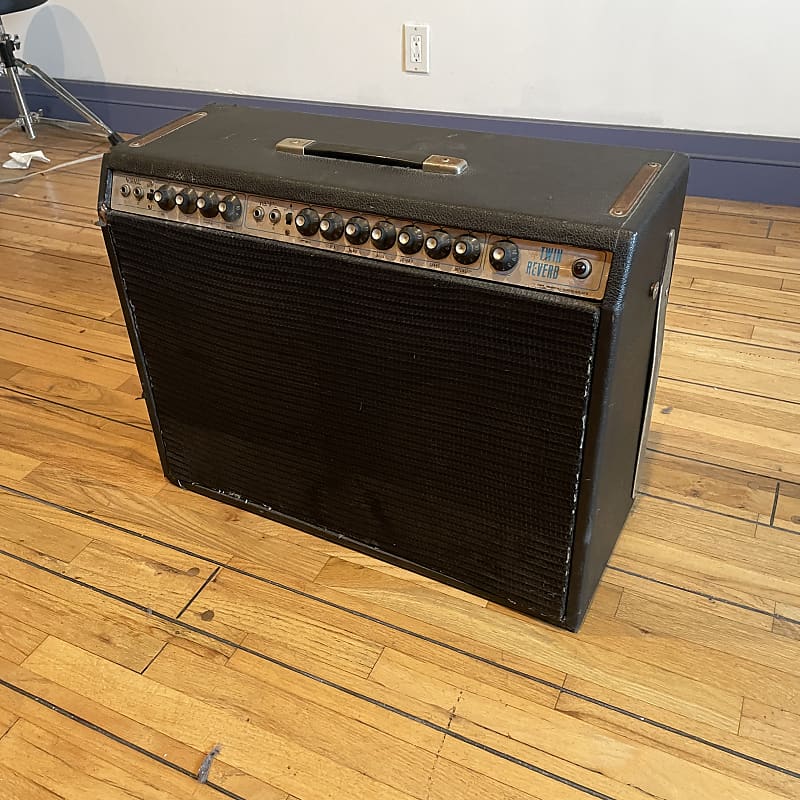 1973 Fender Twin Reverb Master Volume Upgraded KT-66 Tubes | Reverb