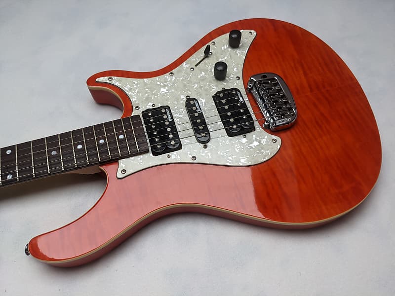 Guvnor GE500 Electric Guitar - HSH - Flamed Maple Burnt | Reverb