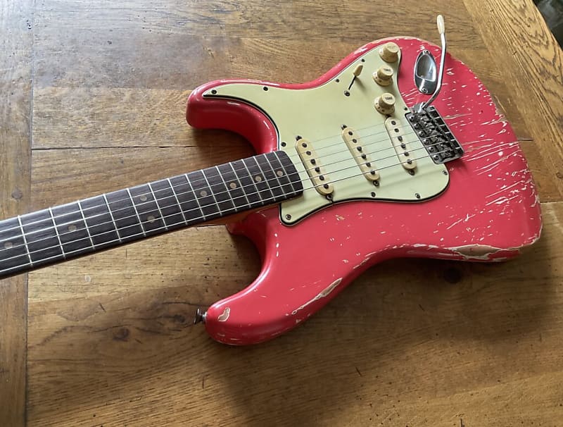 1964 Fender Stratocaster Fiesta Red | Reverb