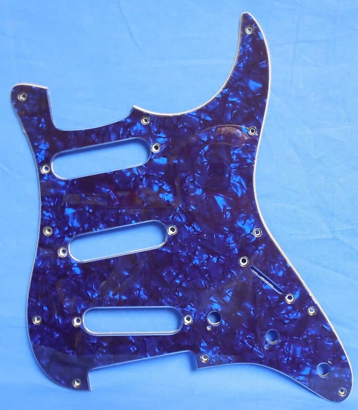 New Blue Pearloid 3S Pickguard for Import Gender Stratocaster | Reverb