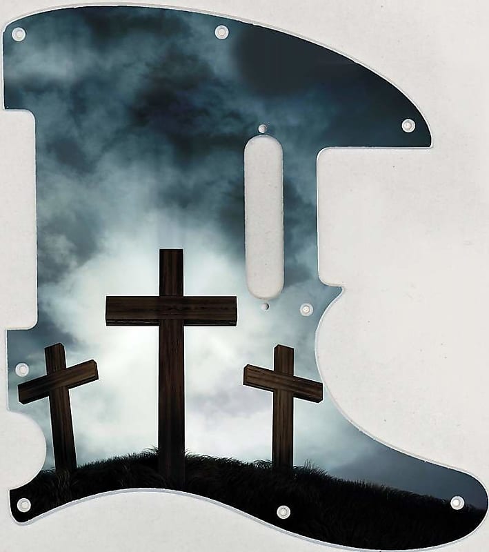 Graphical pickguard Fender Telecaster Tele Standard 8 Hole | Reverb