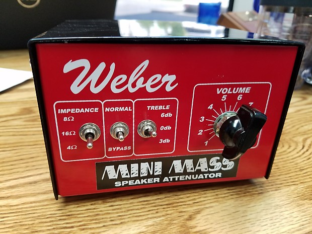 Weber Mini Mass Speaker Attenuator 50 Watt Red/Black | Reverb