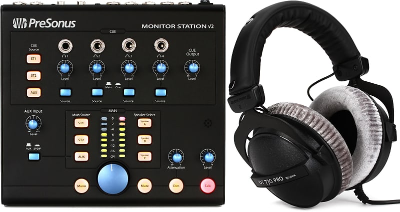 PreSonus Monitor Station V2 Desktop Monitor Controller Bundle | Reverb