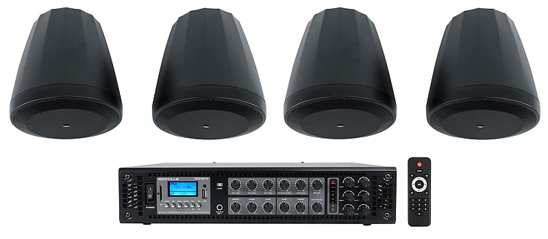 (4) JBL Control 64P/T 4" 30w Commercial 70v Black Pendant | Reverb