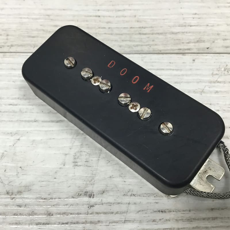 JS Moore P90 Soapbar Bridge Pickup With Black Cover - 11.5K | Reverb