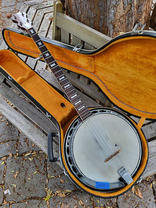 Alvarez Bow-tie 5-string banjo 1970s (?) - Natural | Reverb