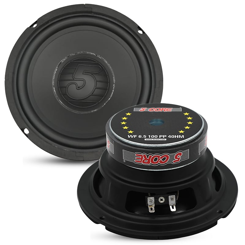 5 Core 6.5 Inch Woofer 100W Car Subwoofer 4Ohm Replacement | Reverb UK