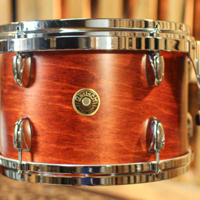 Gretsch USA Custom Satin Burnt Orange Drum Set - | Reverb