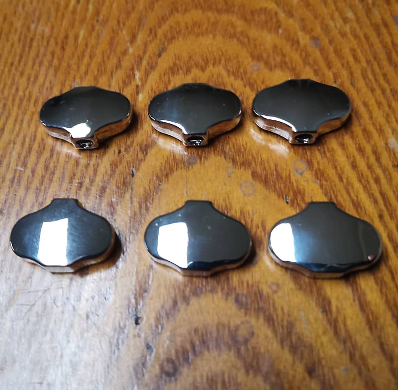 Grover Sta-Tite tuning button set, nickel, push-on, | Reverb