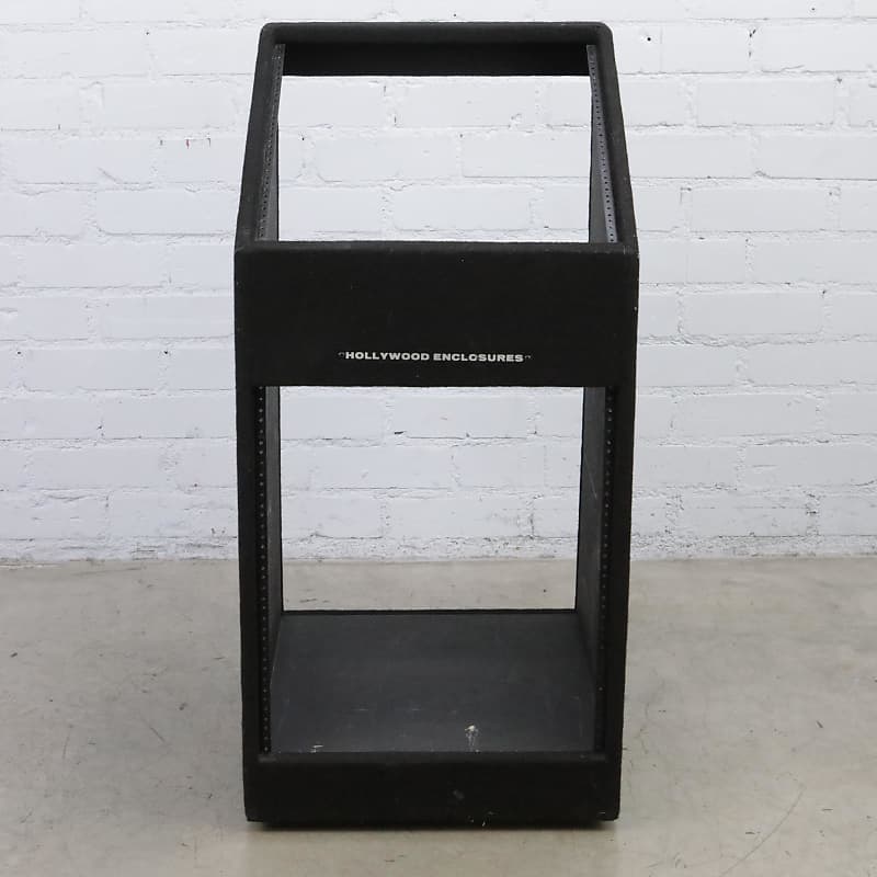 Hollywood Enclosures 24-Space 24U Rolling Carpeted Studio | Reverb