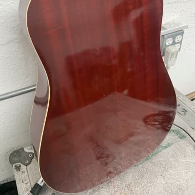 Univox Model 3025 Acoustic Guitar 1970s Sunburst | Reverb