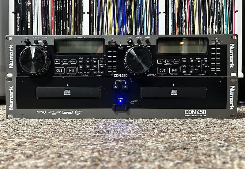 NUMARK CDN450 Rack-Mount Professional Dual MP3/CD Player w/ | Reverb