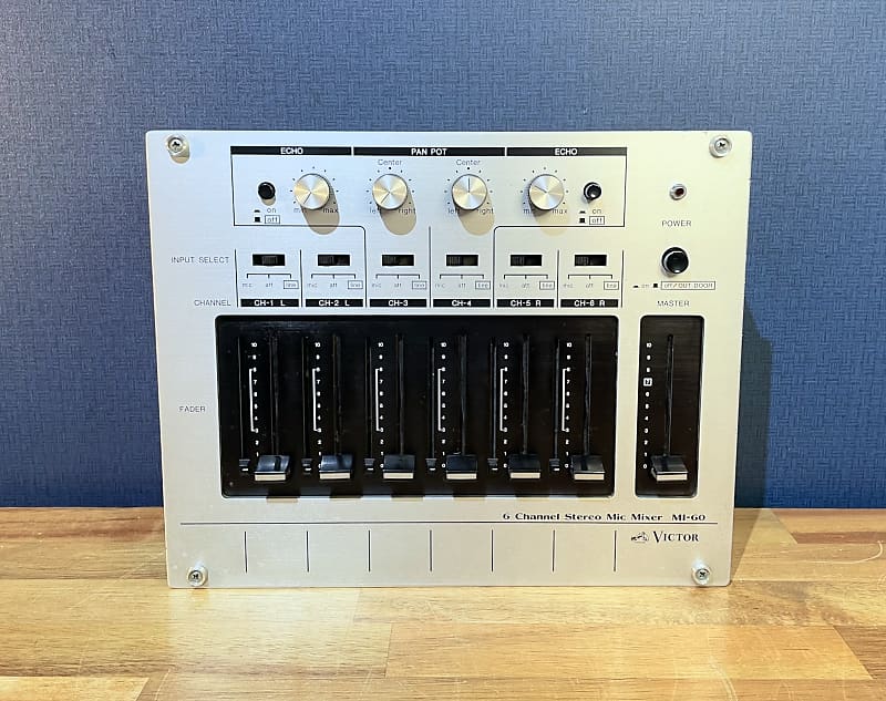 Victor MI-60 Stereo 6-Channel Mic Mixer Built-in BBD Echo | Reverb UK