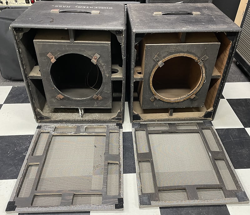 Traynor YSC-5 1960s-1970s - Black Empty Speaker Cabs - Pair | Reverb